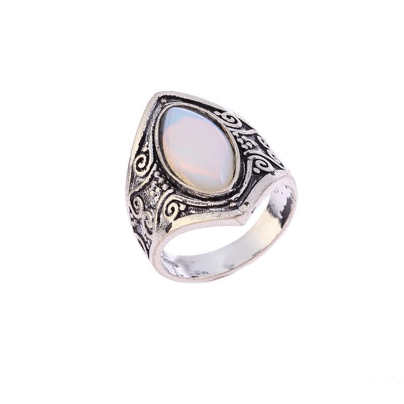 Vintage Moonstone Exaggerated Ring Jewelry – boholooks